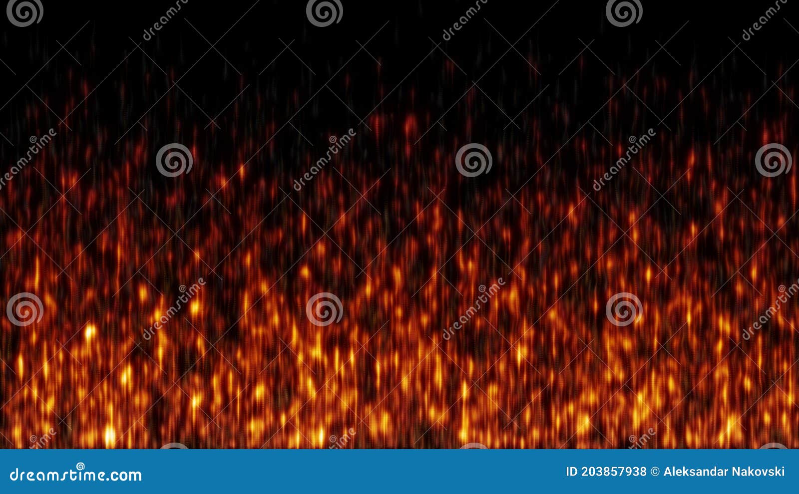 Wall of Fire Particle Illustration Stock Illustration - Illustration of ...