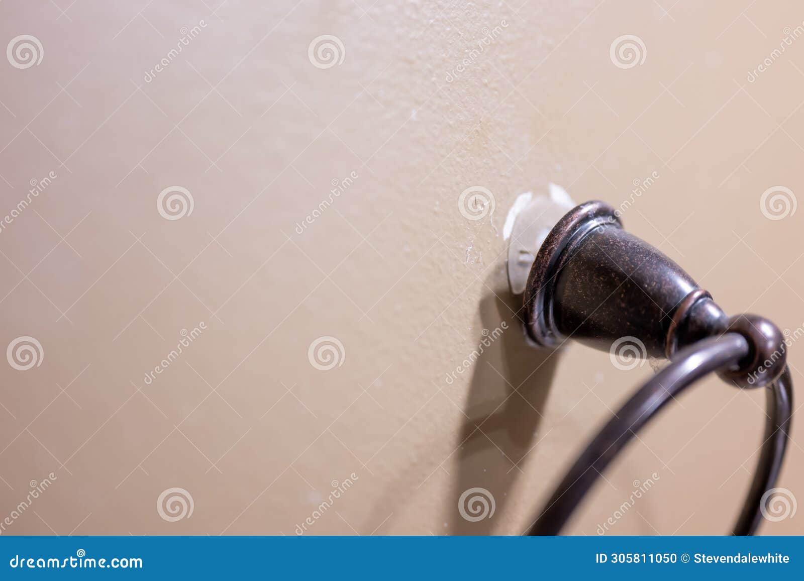 Wall Fixture Being Pulled Out of Drywall because of a Bad Installation ...