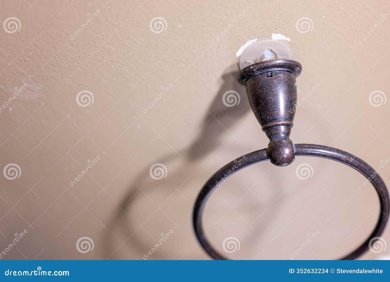 Wall Fixture Being Pulled Out of Drywall because of a Bad Installation ...