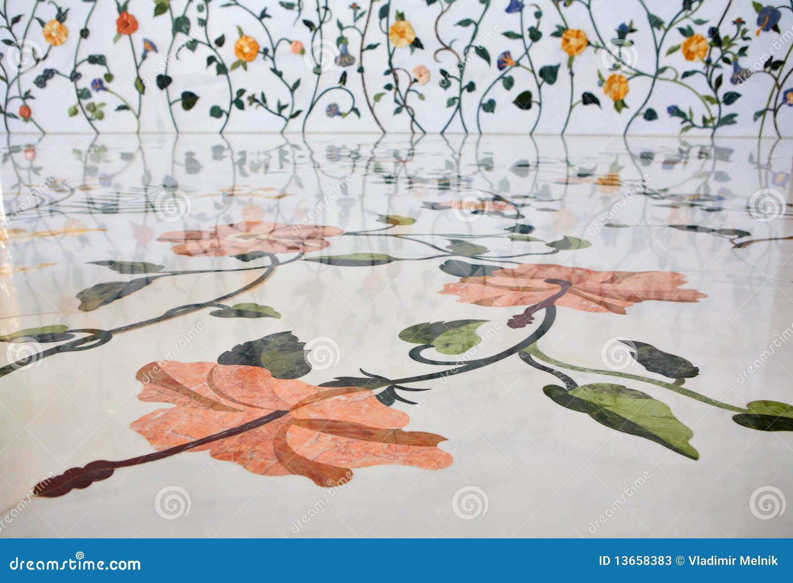 Wall and Floor Decoration in Sheikh Zayed Mosque Stock Image - Image of ...