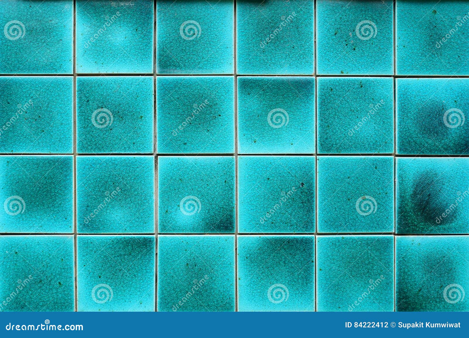 Wall and Floor Mosaic Tiles in Azure Blue Stock Photo - Image of azure ...