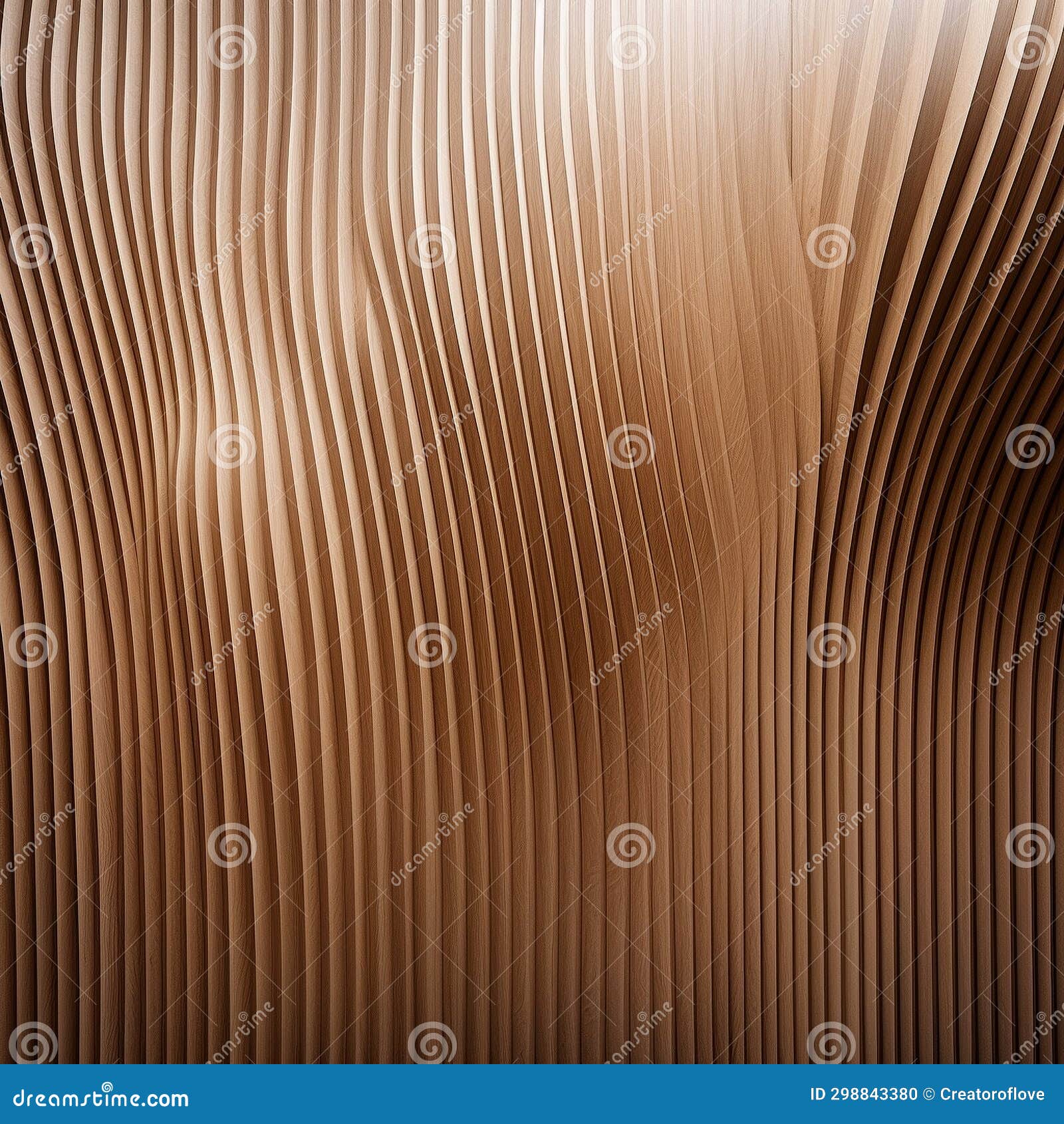 Wall with a Fluted Wood Panel Pattern Stock Photo - Image of rough ...