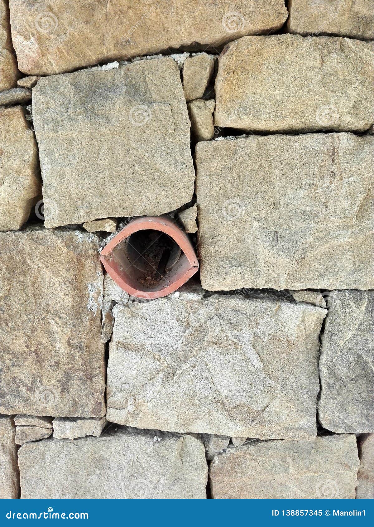 Wall Formed by Irregularly Shaped Stone Blocks Stock Image - Image of ...