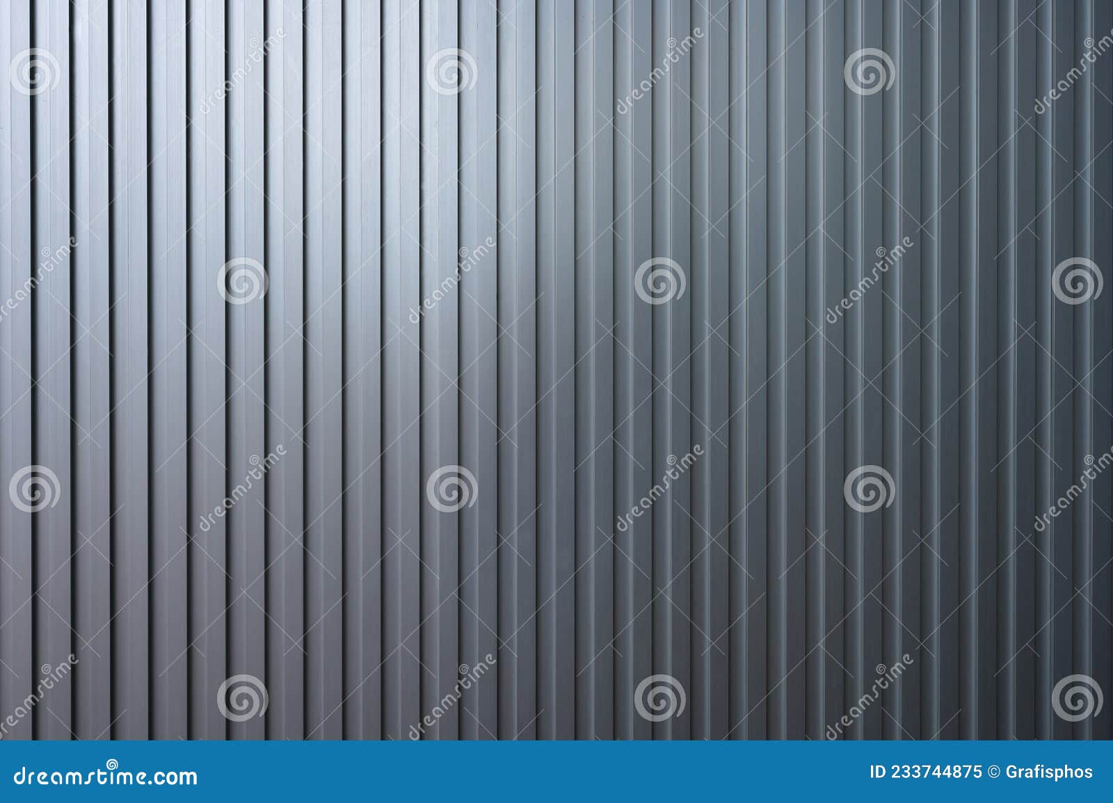 Wall Formed by a Formed Metal Panel Stock Image - Image of industrial ...