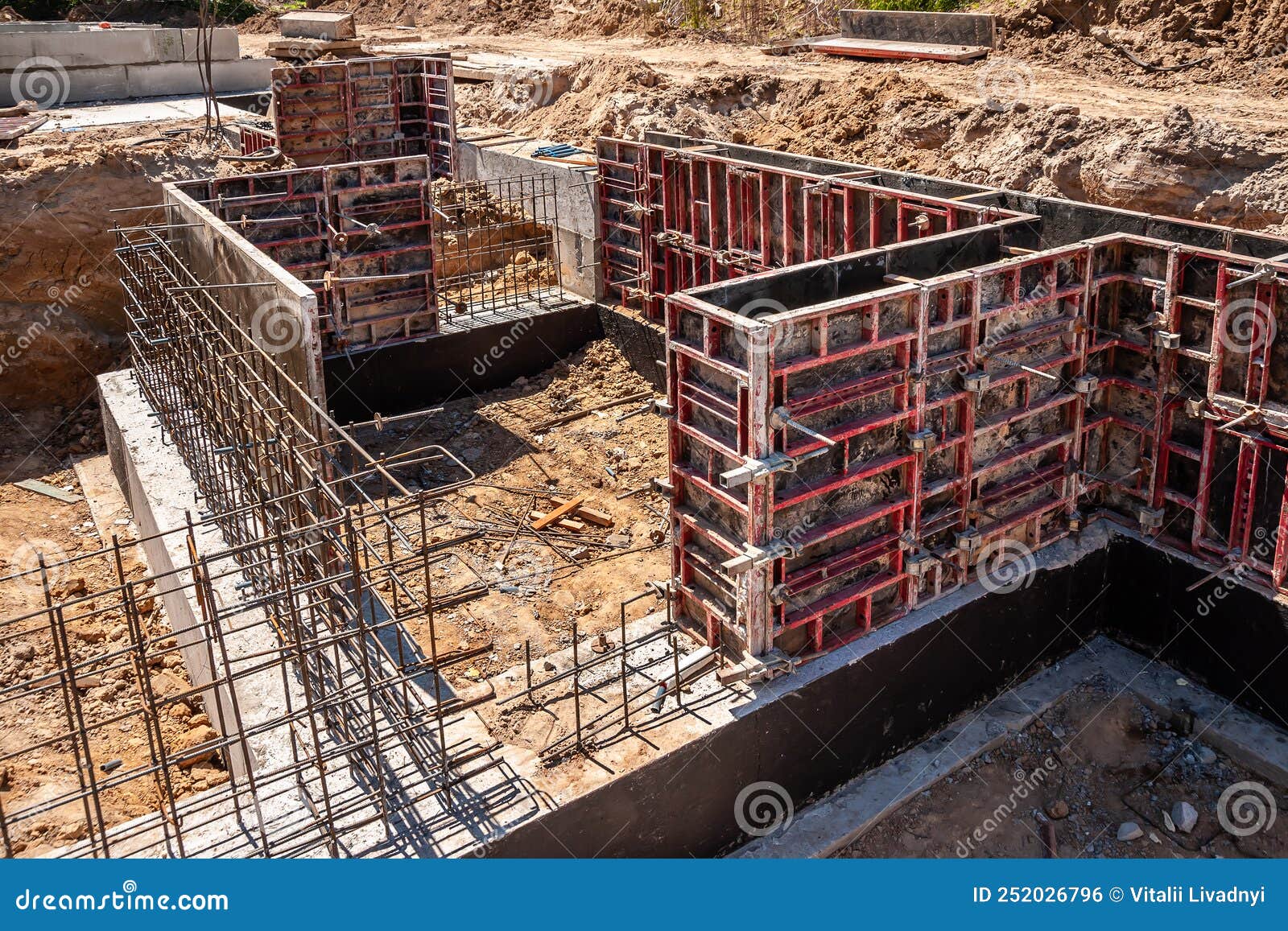Wall Formwork Panels Stock Photo | CartoonDealer.com #252868368