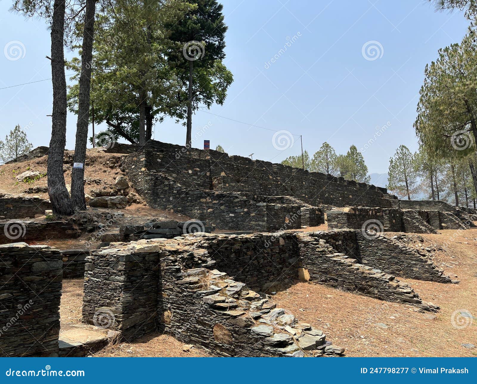 Wall of a fort stock image. Image of fort, wall, stone - 247798277