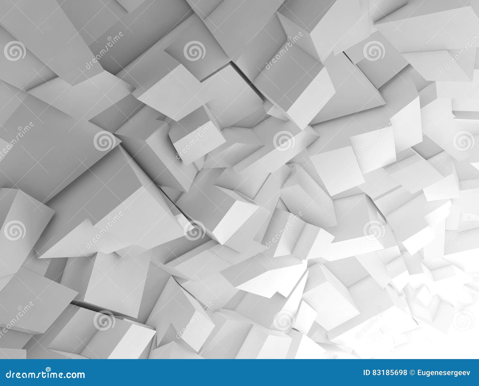 Wall Fragments Pattern, 3d Render Stock Illustration - Illustration of ...