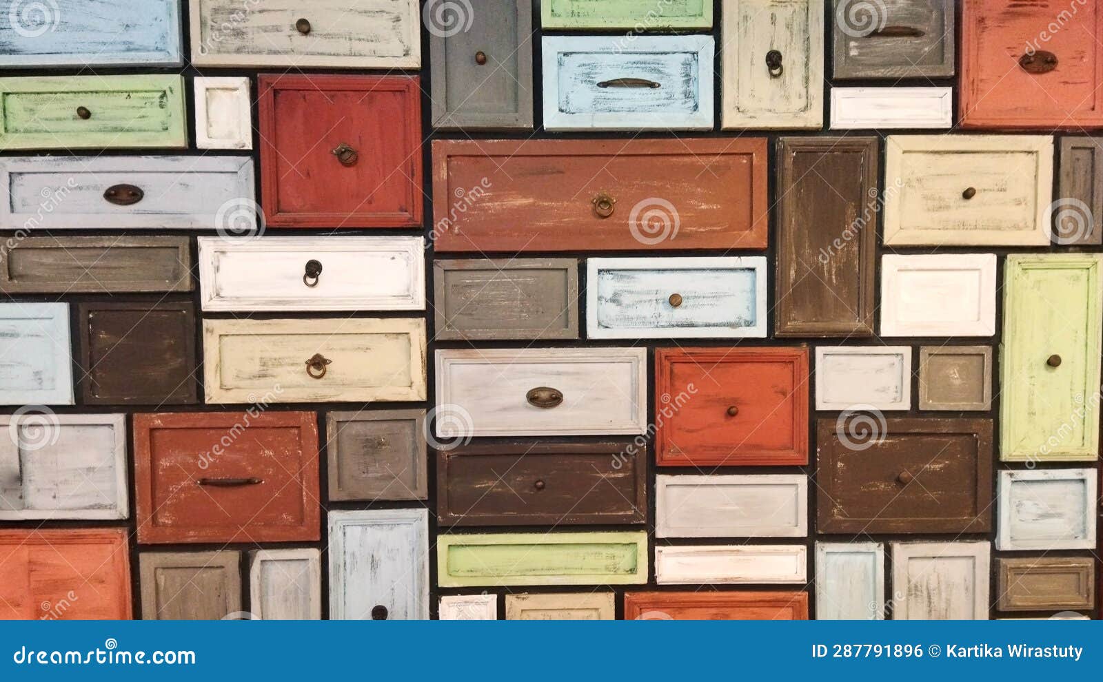 Wall Full with Drawer Handle for Wallpaper Stock Photo - Image of wall ...