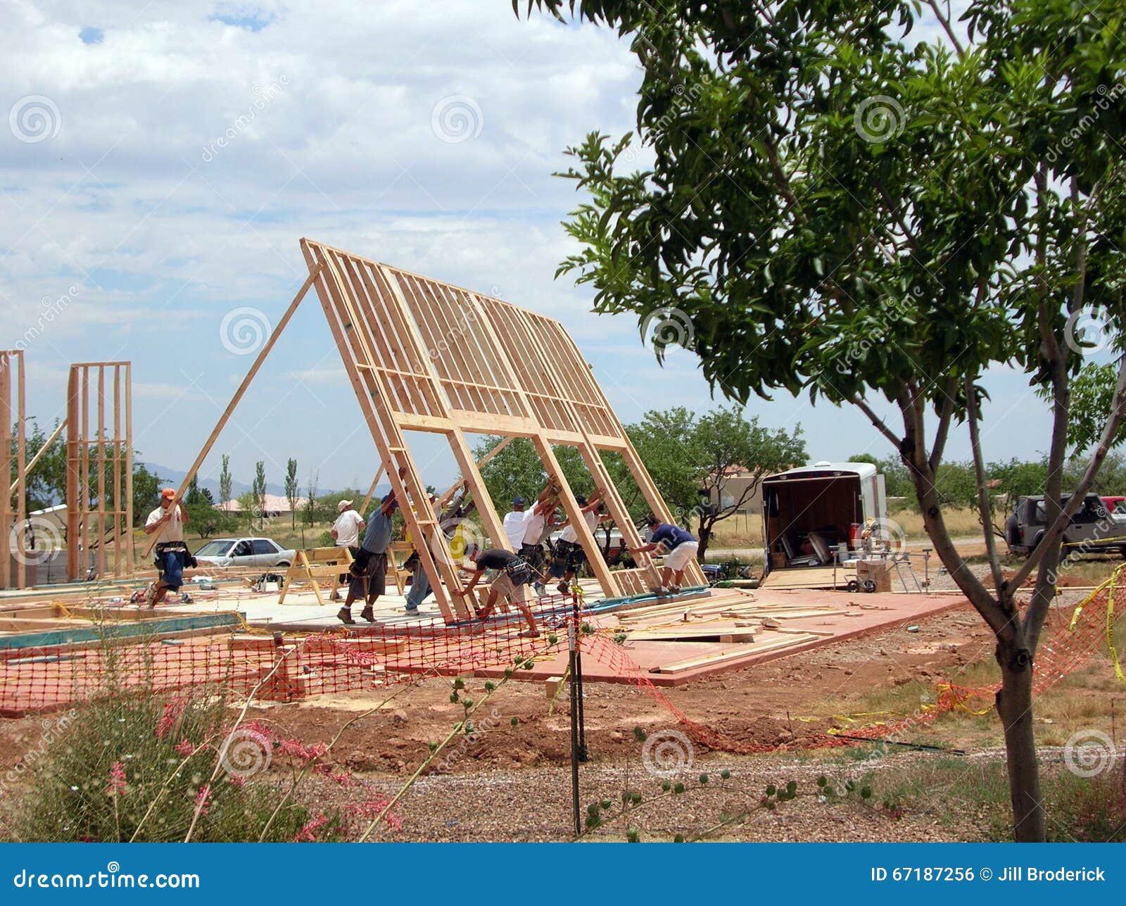 Wall Going Up editorial photo. Image of building, wall - 67187256