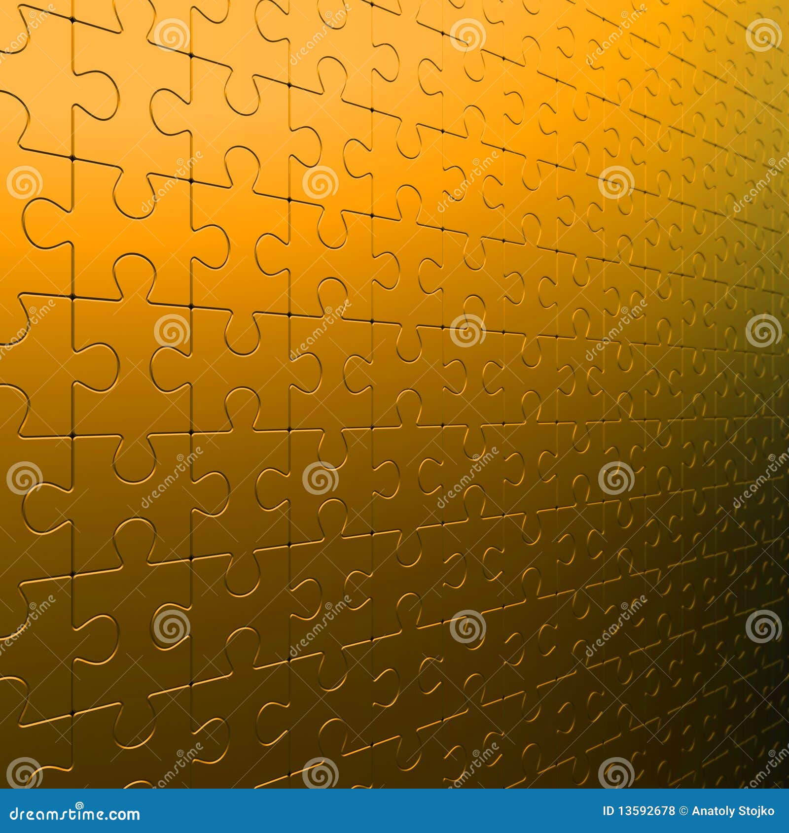 Wall of gold puzzle stock illustration. Illustration of moving - 13592678