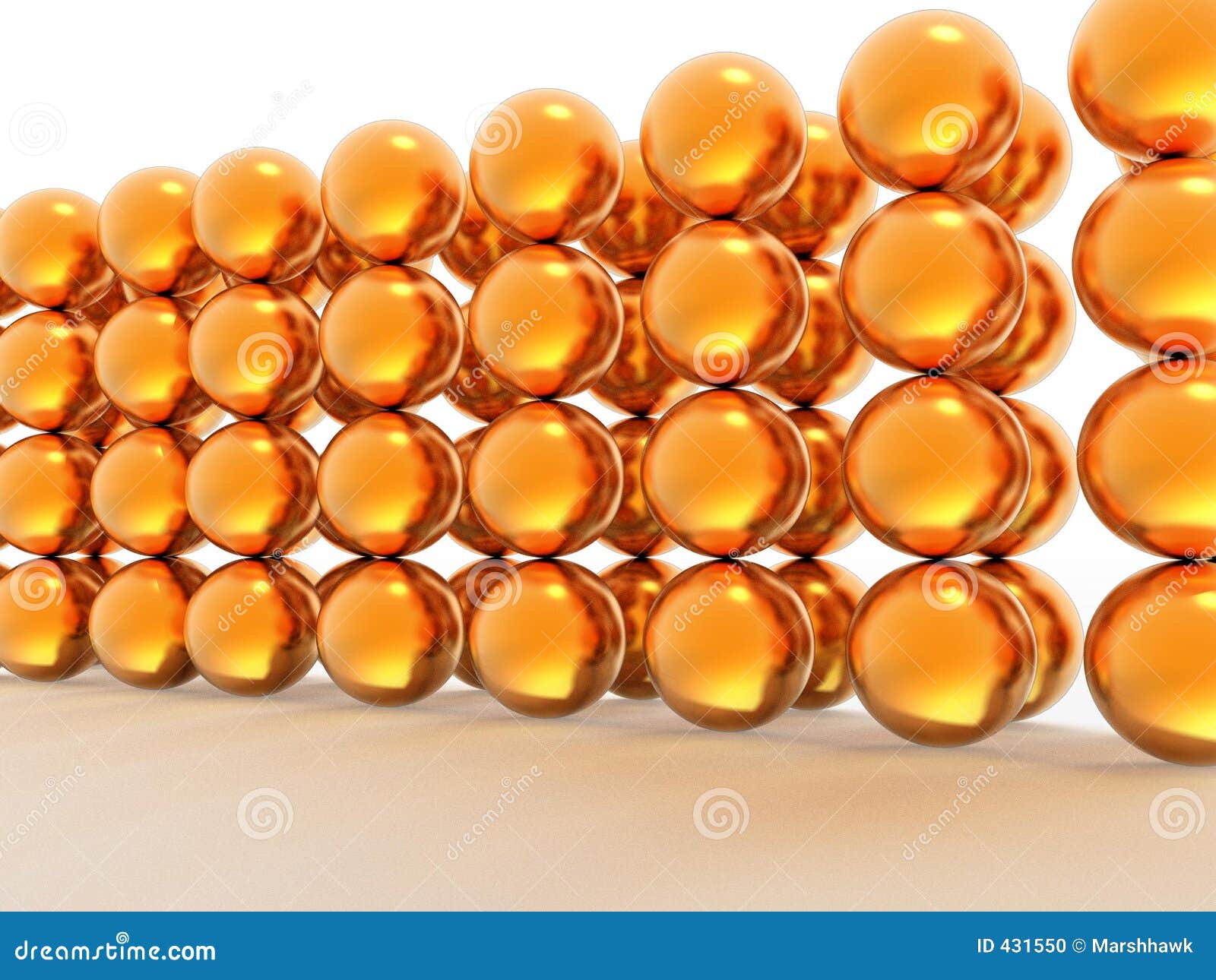 Wall of gold spheres stock illustration. Illustration of shinny - 431550