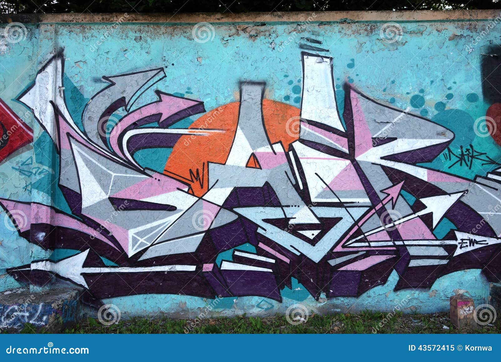 Wall graffiti editorial image. Image of dirty, tags, paint - 43572415