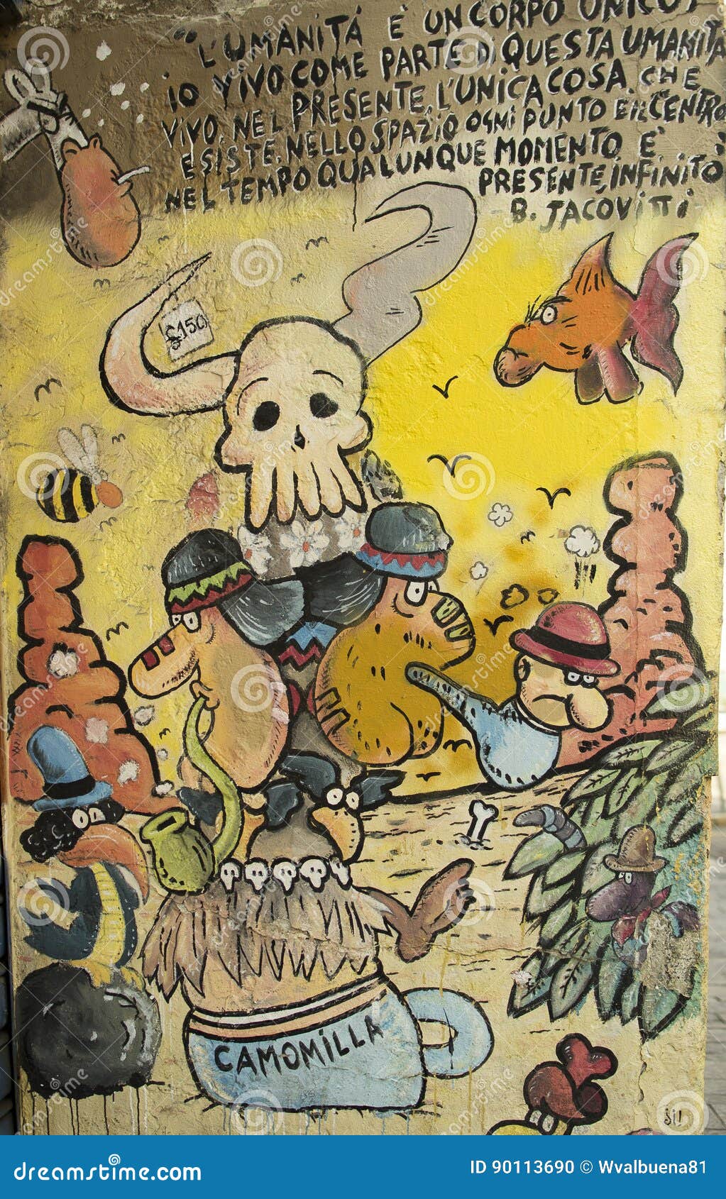 Wall Street Art Design Amazing Color Graffiti Comics Style Editorial ...