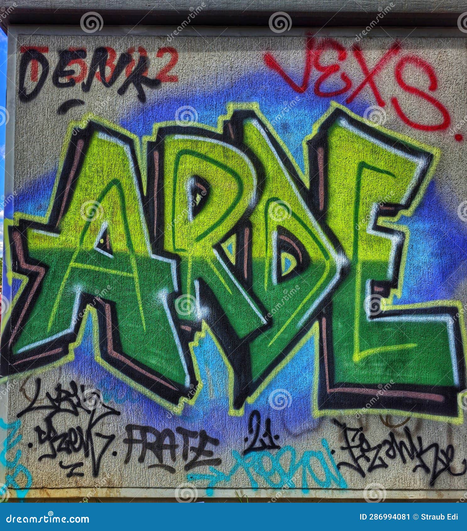 Wall Graffiti on the Streets of Bucharest Editorial Photo - Image of ...