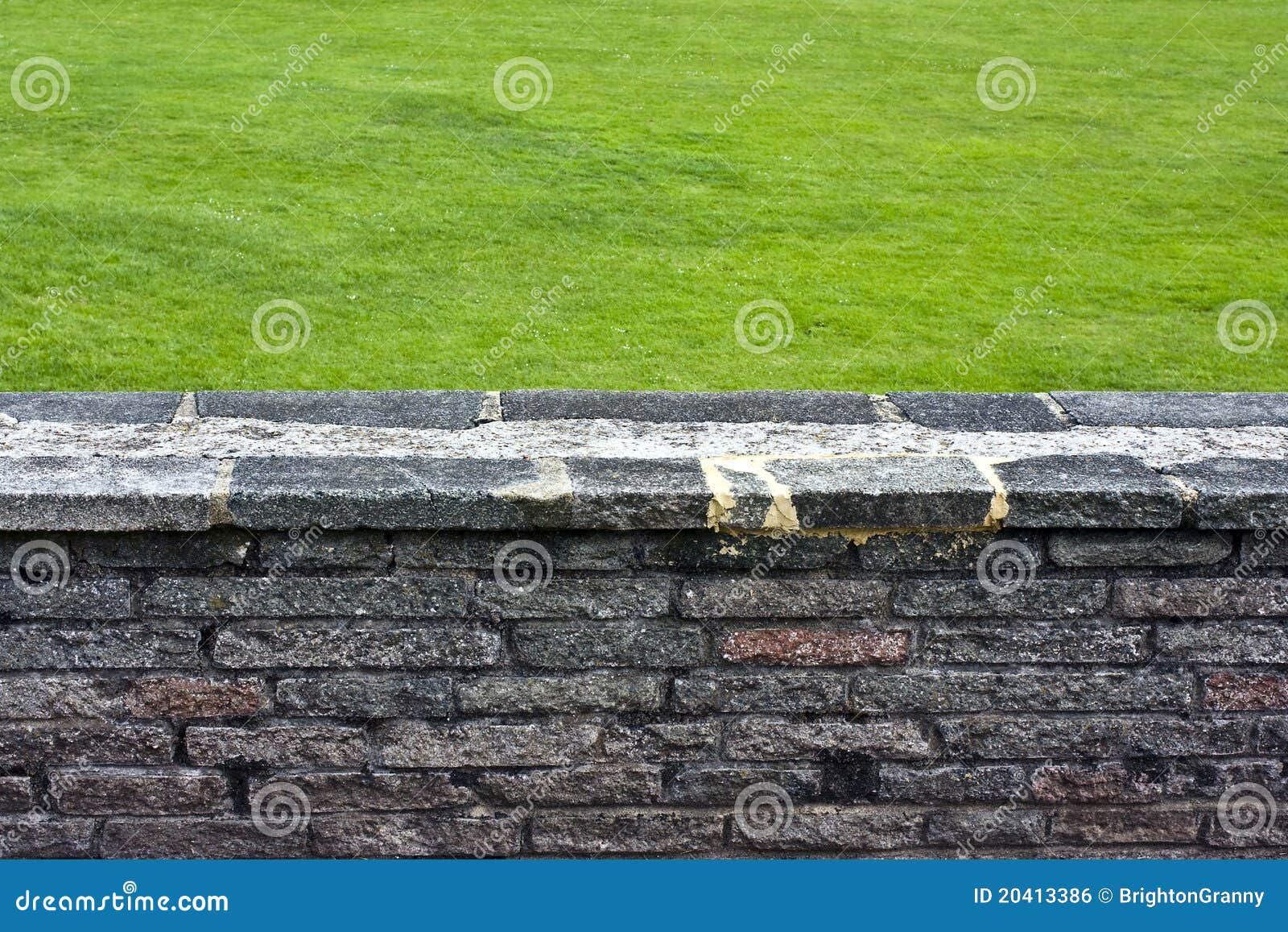 Wall and grass stock photo. Image of texture, lawn, green - 20413386