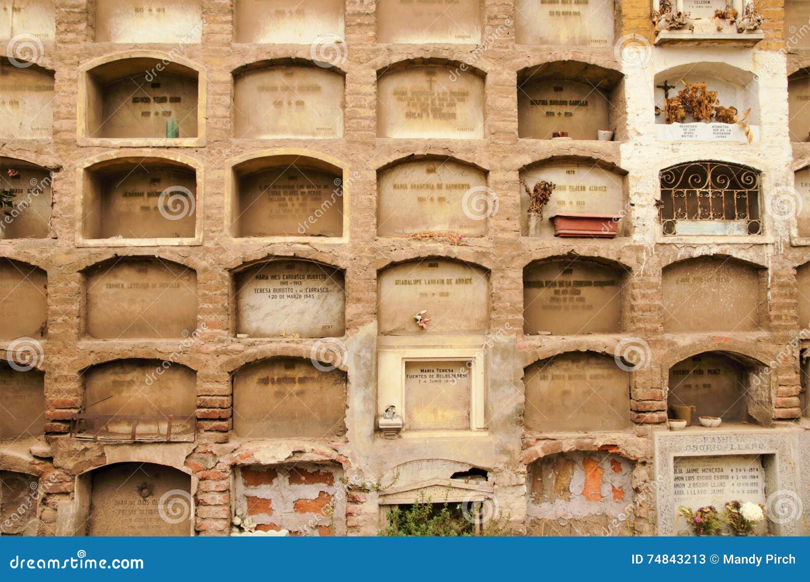 Wall with graves stock image. Image of grave, america - 74843213