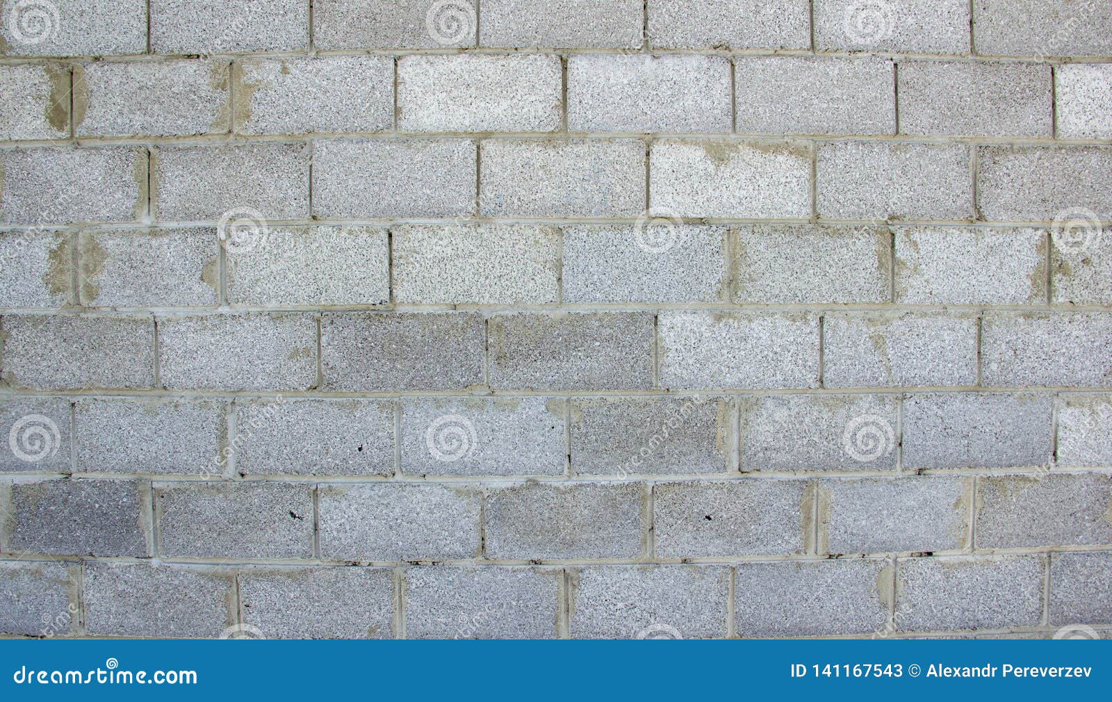 Wall of Gray Blocks Untreated Just Built Stock Image - Image of mason ...