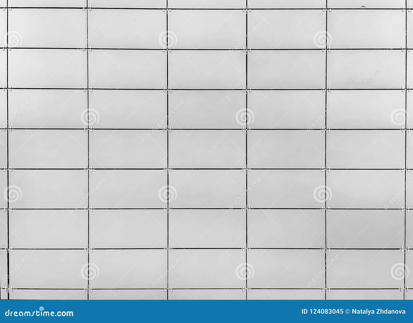 A Wall of Gray Tile, Background, Pattern, Modern Building Decoration ...