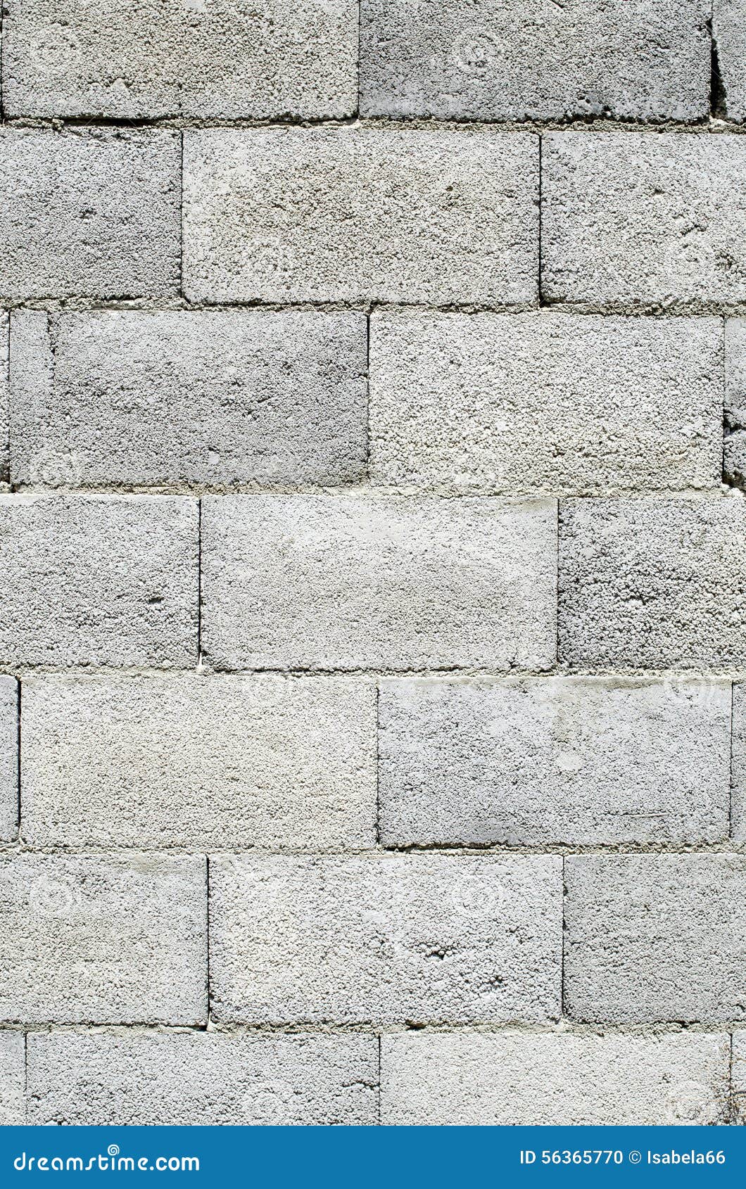 Wall of Grey Concrete Blocks Stock Photo - Image of rough, masonry ...