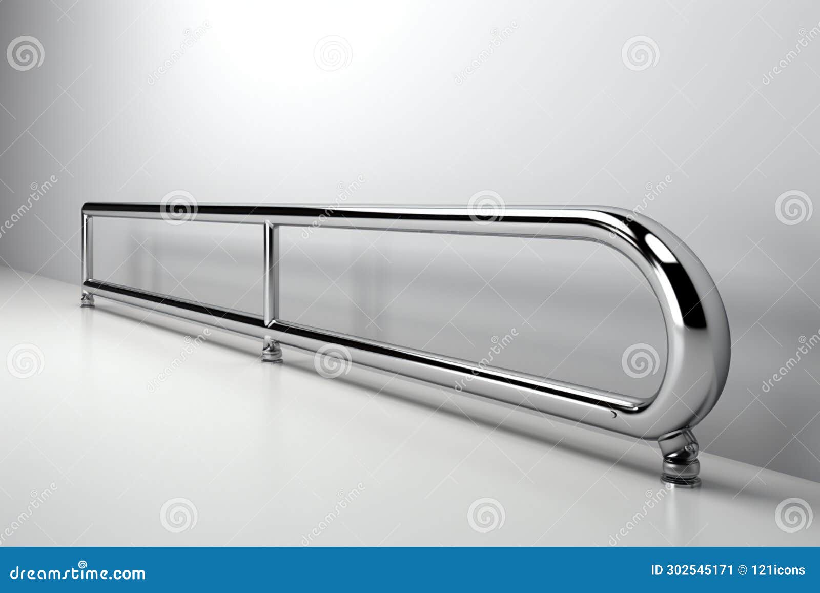 Wall Handrails on White Background Stock Illustration - Illustration of ...