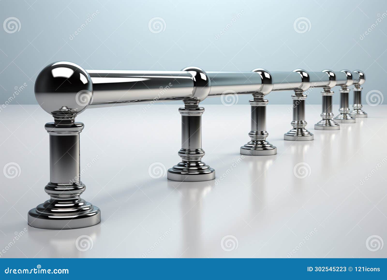 Wall Handrails on White Background Stock Illustration - Illustration of ...