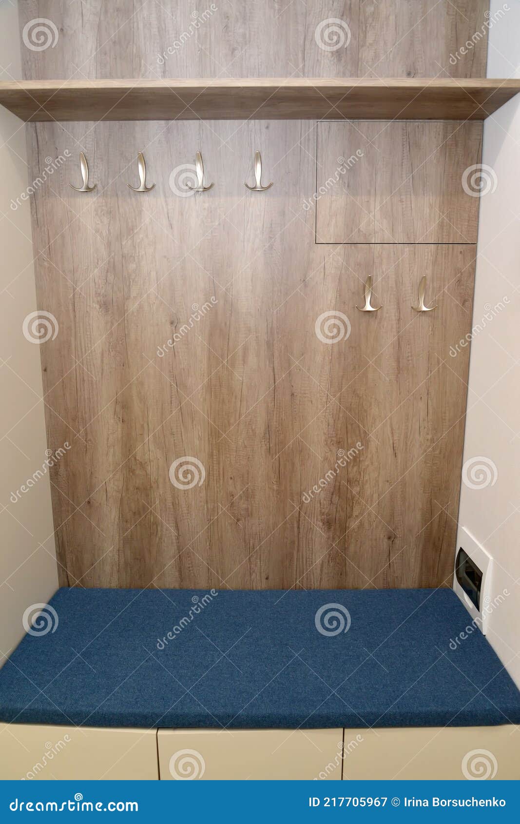 Wall Hanger and Couch in the Corridor Niche. Interior Stock Image ...