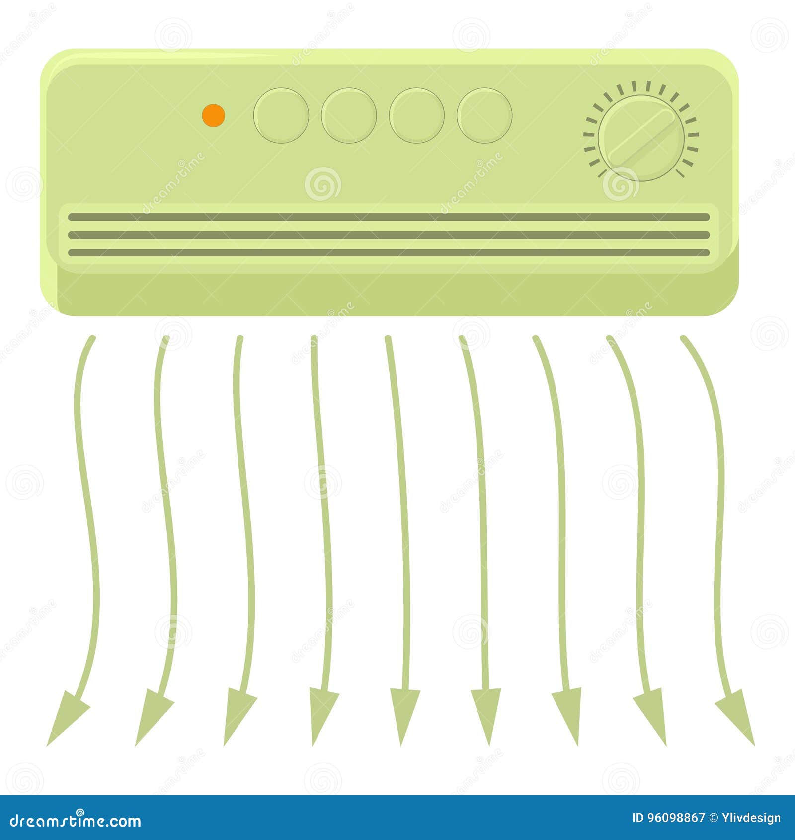 Wall Heater Icon, Cartoon Style Stock Vector - Illustration of cartoon ...