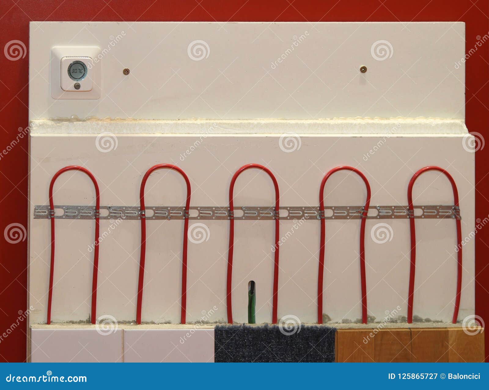 In Wall Heating stock image. Image of efficient, installation - 125865727
