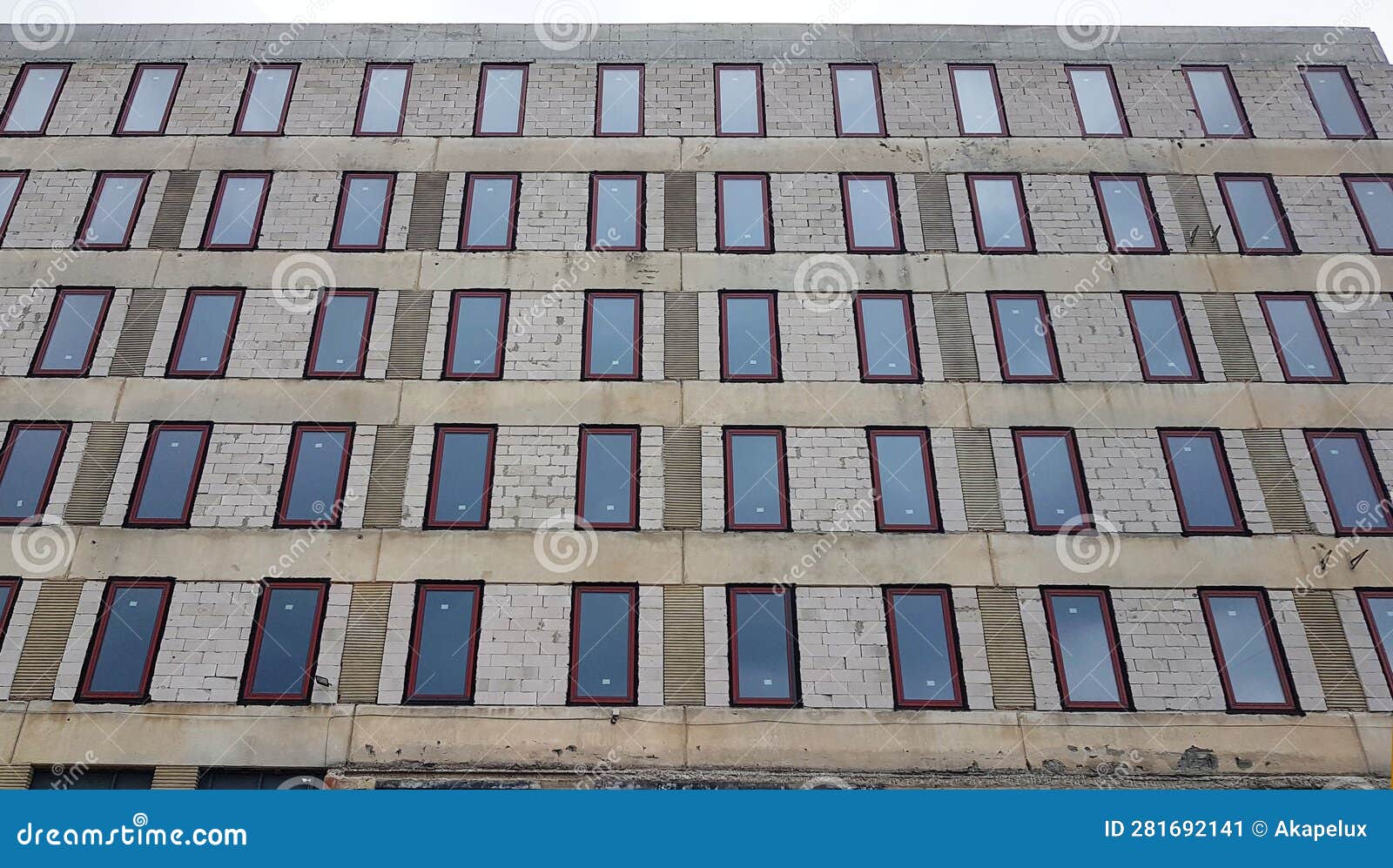 The Wall of a High-rise Building without Cladding with Predominant ...