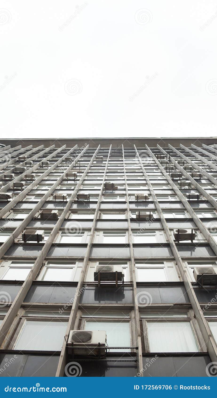 Wall of the High-rise Building Stock Photo - Image of contemporary ...