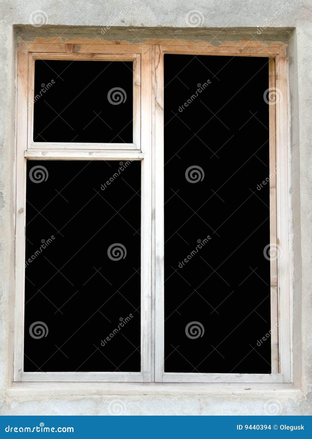 Wall of the House with an Aperture Window Stock Photo - Image of close ...