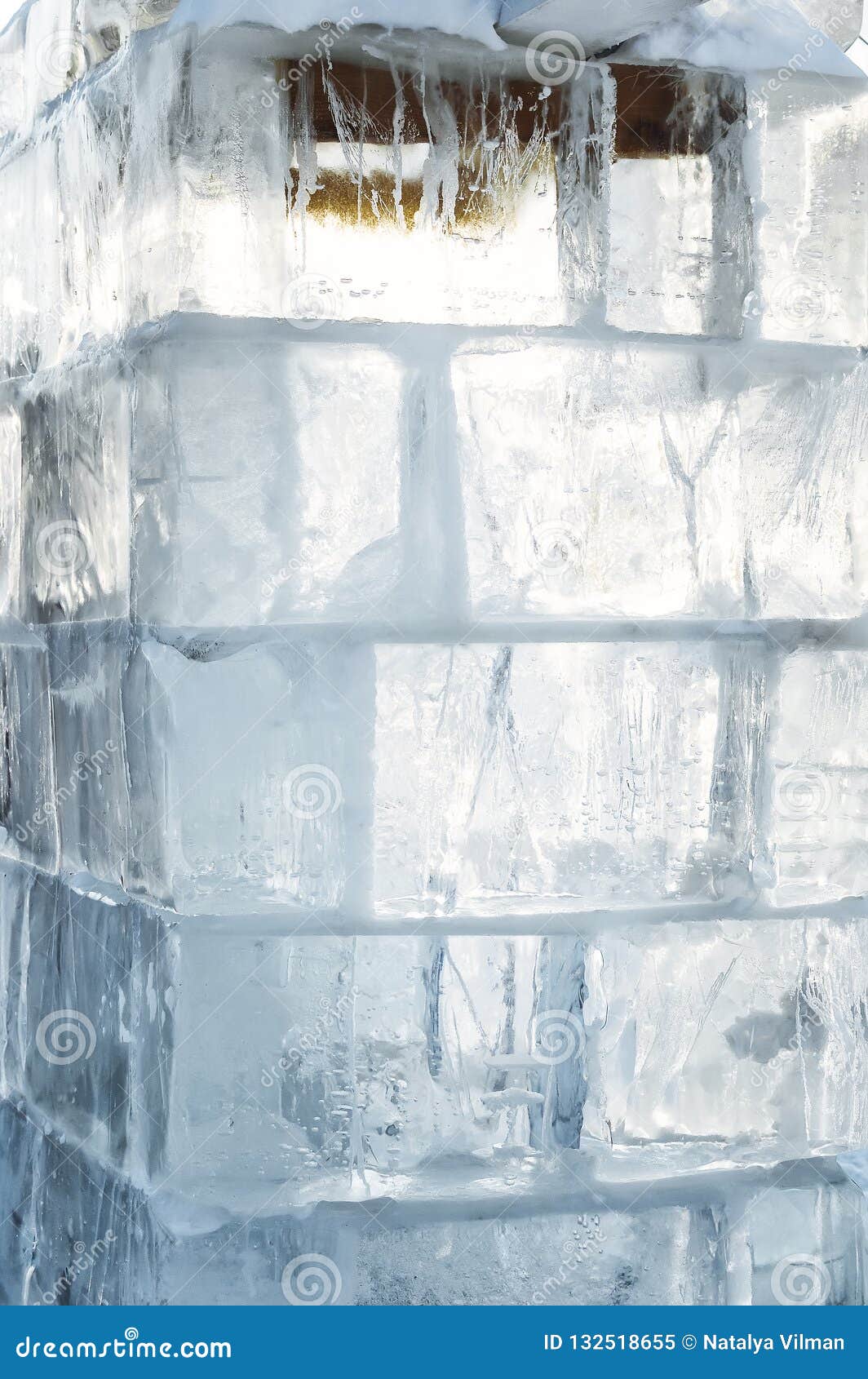 Wall of Ice Cubes As Texture or Background Stock Image - Image of ...