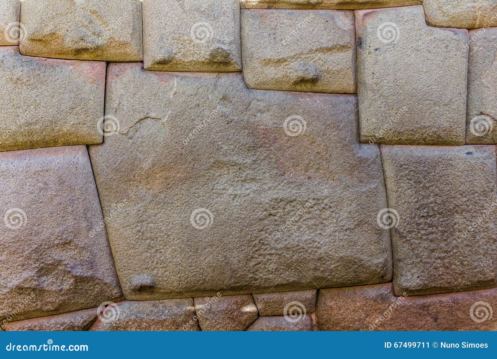 Wall Inca Temple One Stone Twelve Sides Stock Image - Image of ...
