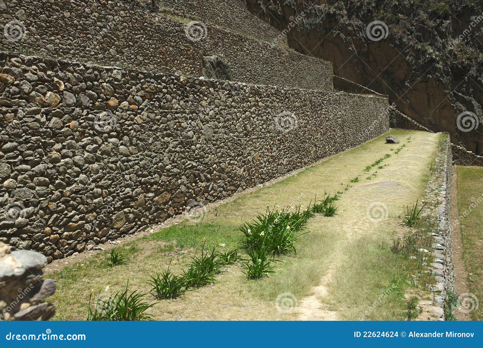 Wall of the inkas terrace stock photo. Image of wall - 22624624