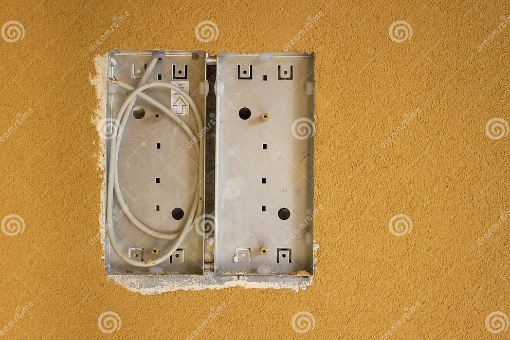 Wall Intercom and Electrical Cables for Bell System Stock Image - Image ...