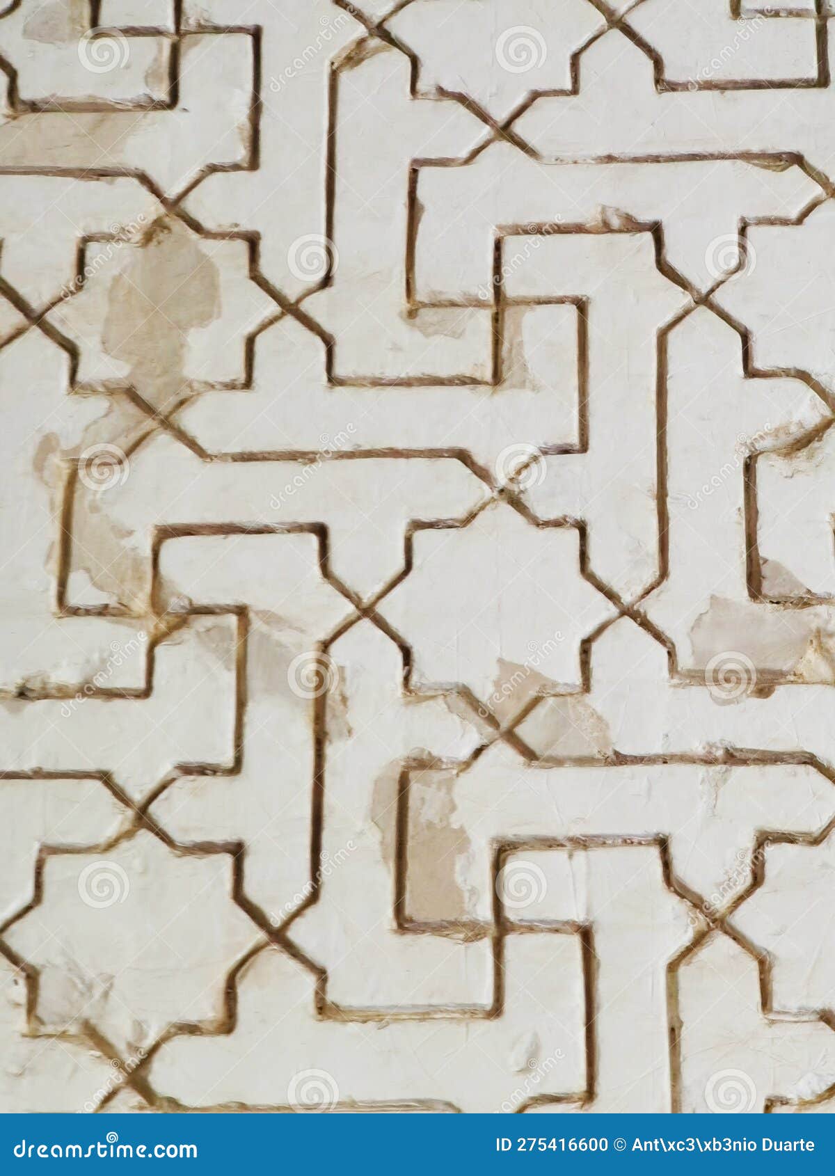 Wall with Islamic design stock photo. Image of islamic - 275416600