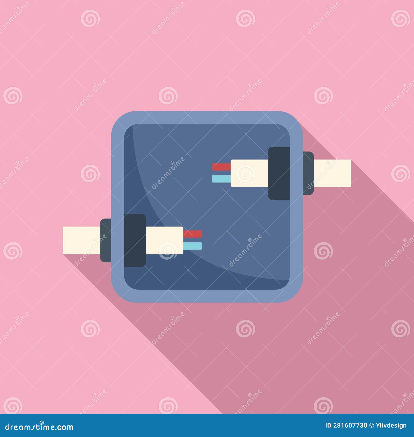 Electric Junction Box Icon. Junction Box Sign. Instrument Junction Box ...
