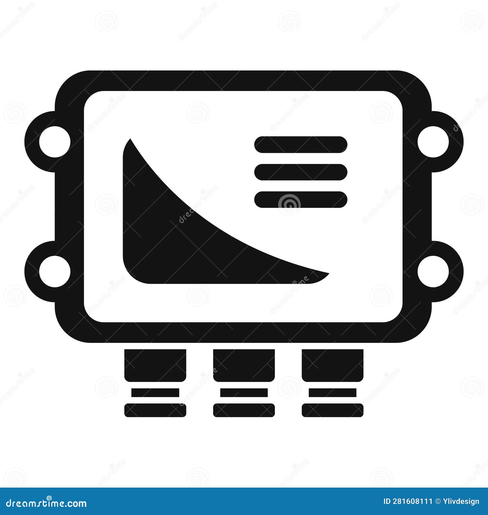 Wall Junction Box Icon Simple Vector. Electric Switch Stock Vector ...