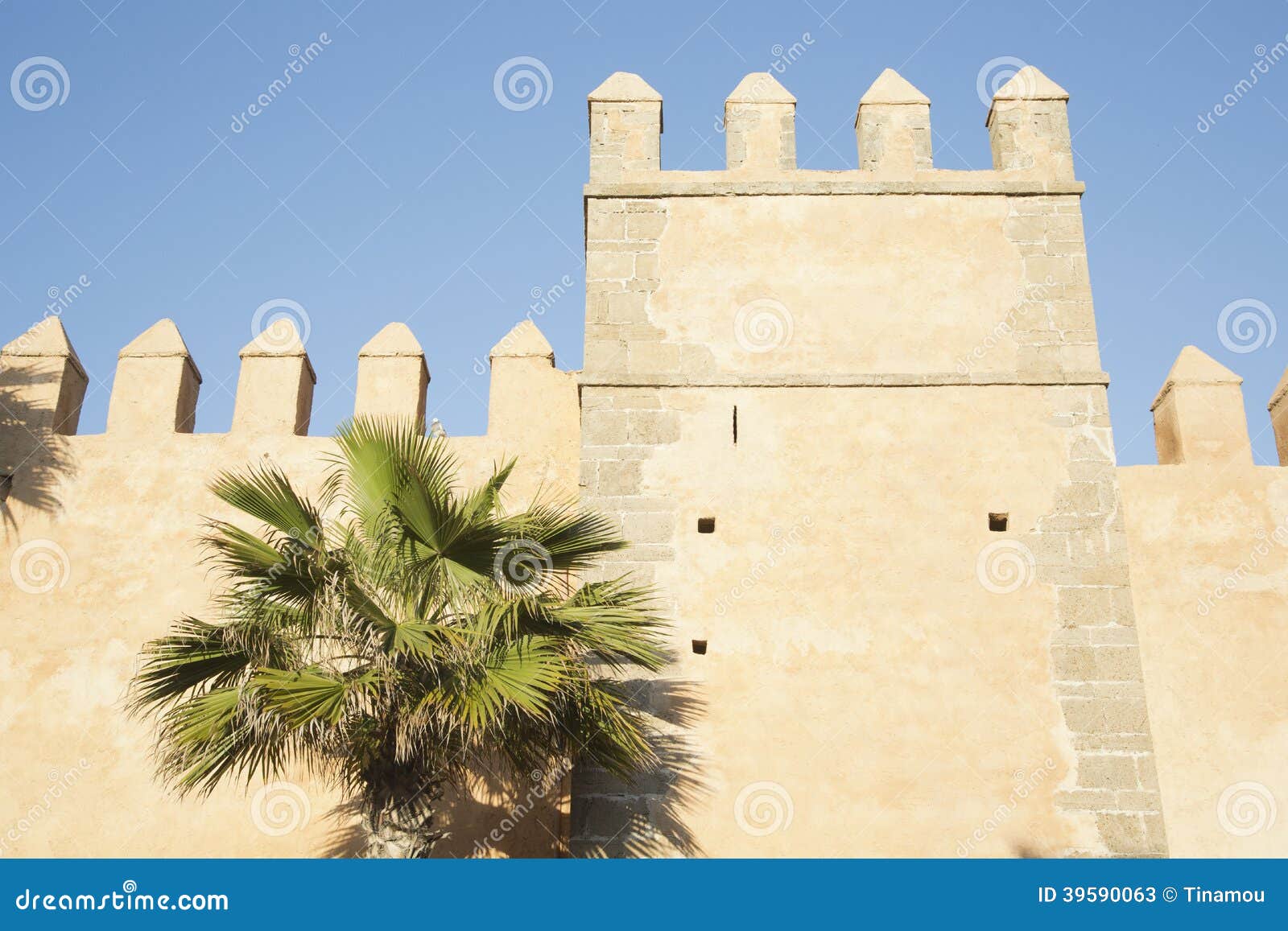 Wall of the Kasbah in Rabat, Morocco Stock Image - Image of morocco ...