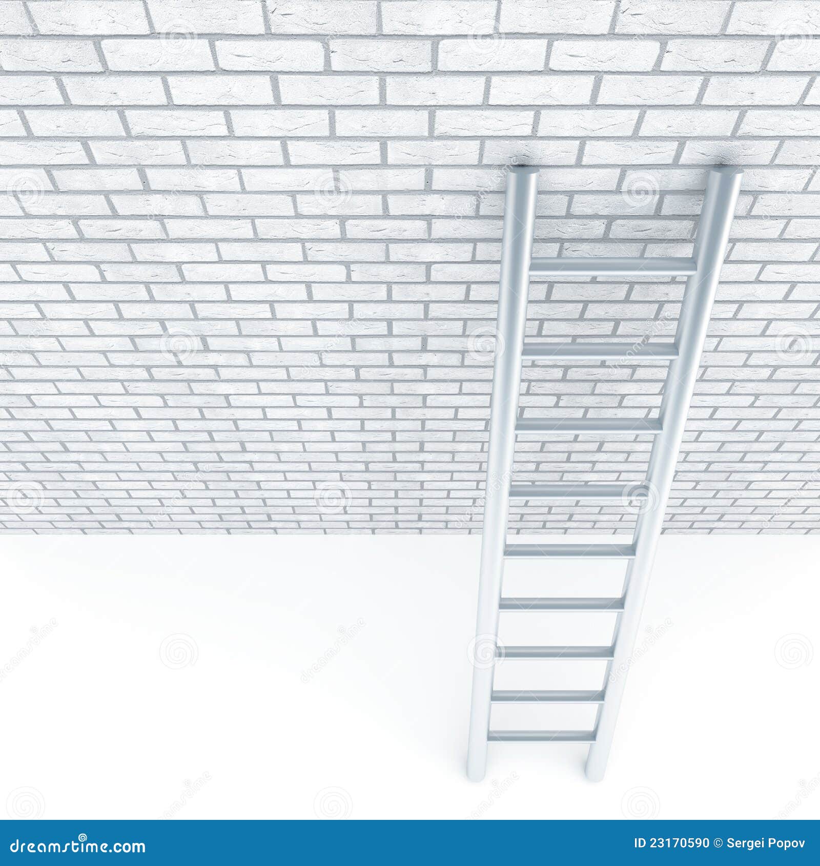 Wall and ladder stock illustration. Illustration of hope - 23170590