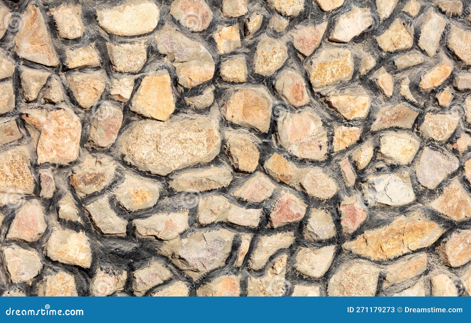 A Wall of Laid Out Stones As a Background. Stock Image - Image of rough ...