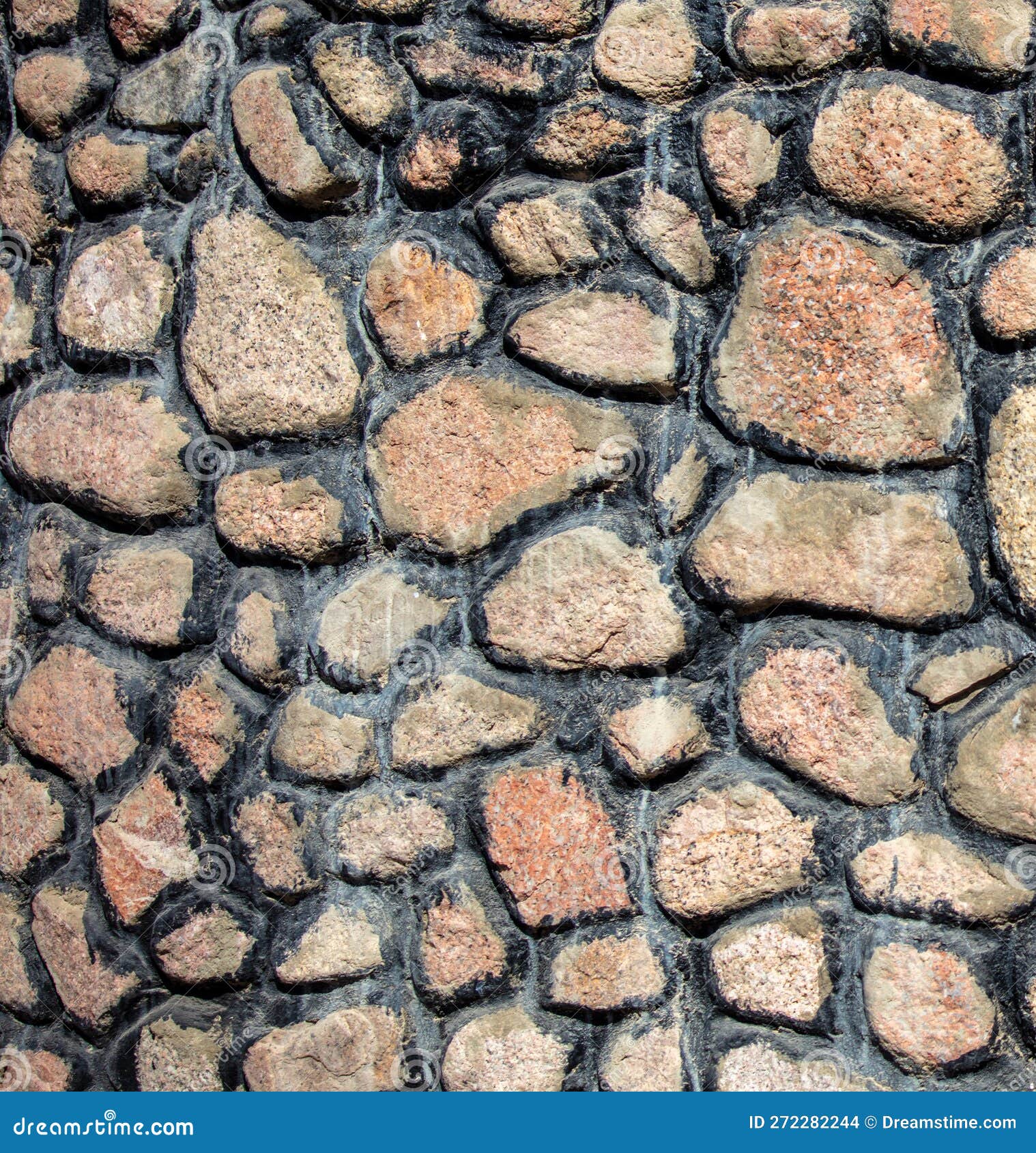 A Wall of Laid Out Stones As a Background. Stock Photo - Image of ...