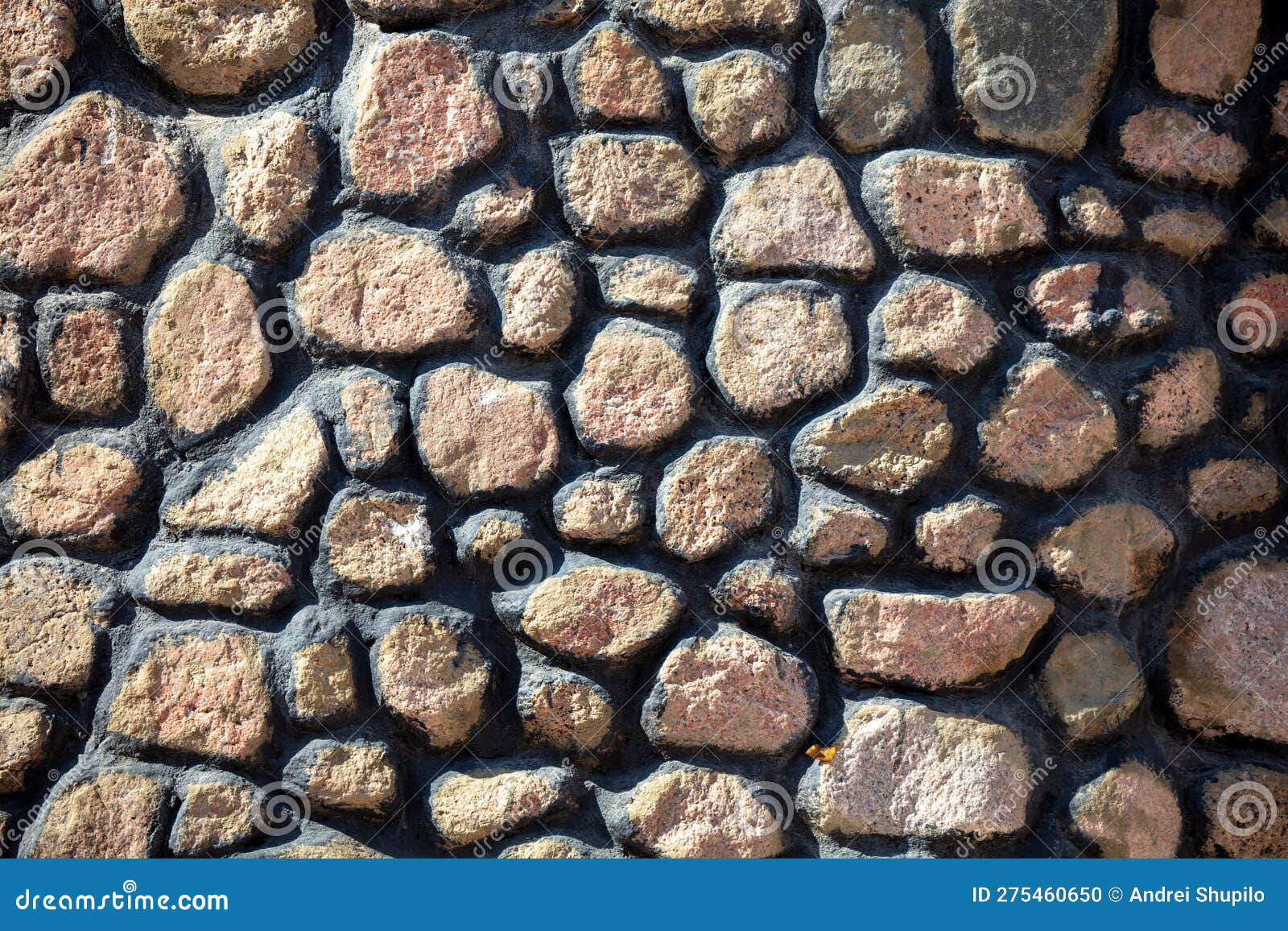A Wall of Laid Out Stones As a Background. Stock Photo - Image of ...