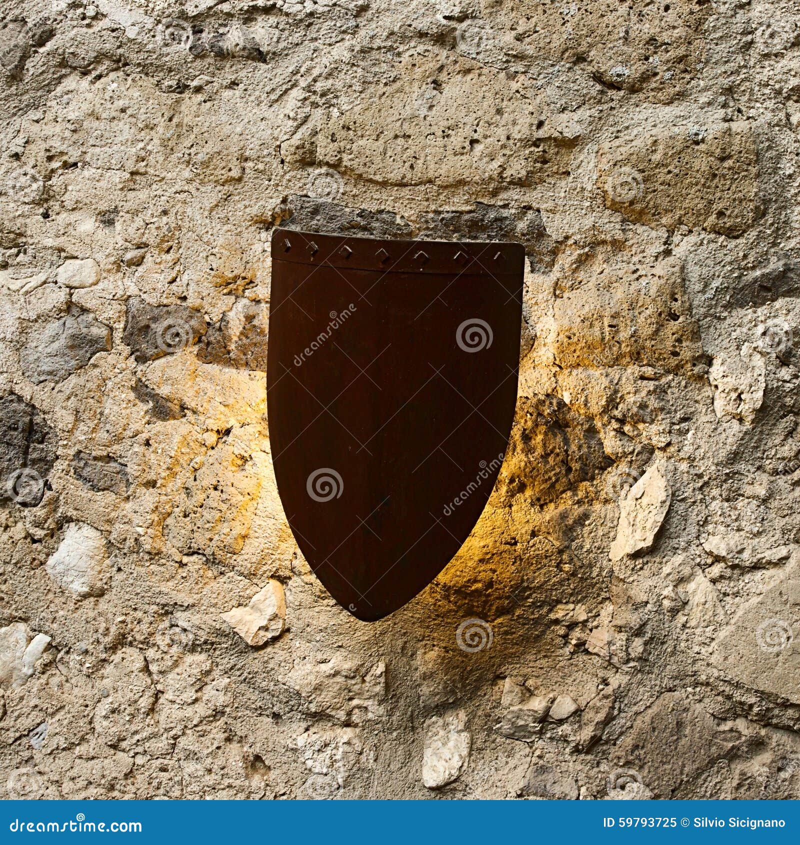 Wall Lamp,shield,soft Light,italy Stock Image - Image of north ...