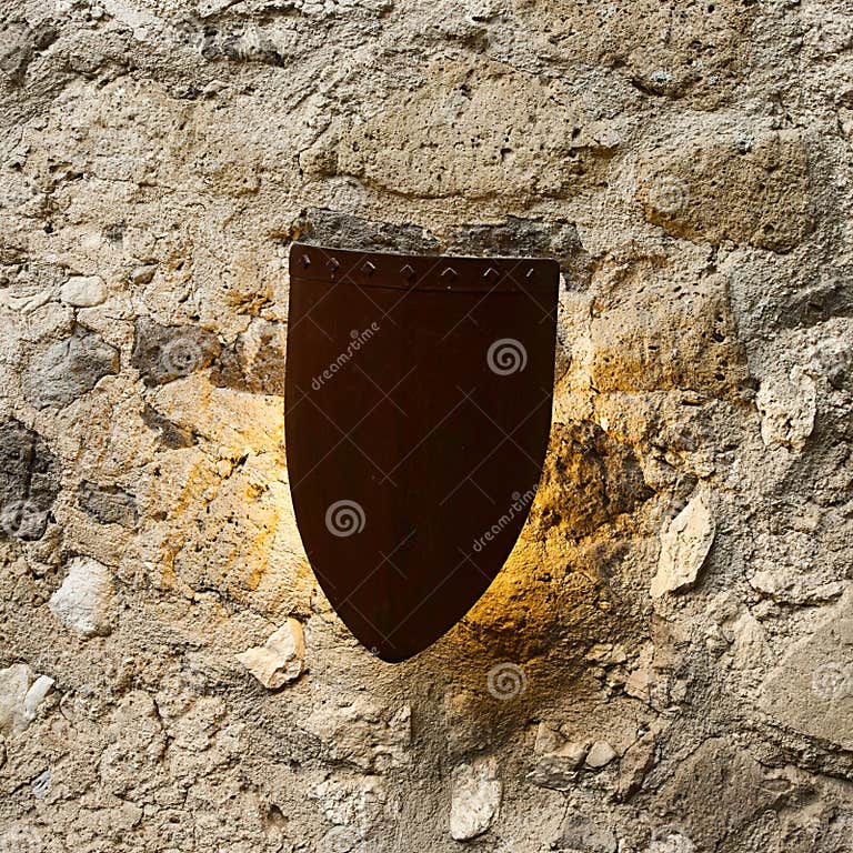 Wall Lamp,shield,soft Light,italy Stock Image - Image of north ...