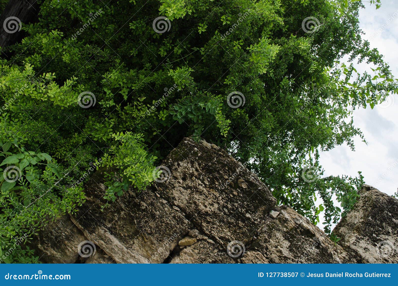Wall of Large Broken Stones Dusty and Rusty. Stock Image - Image of ...