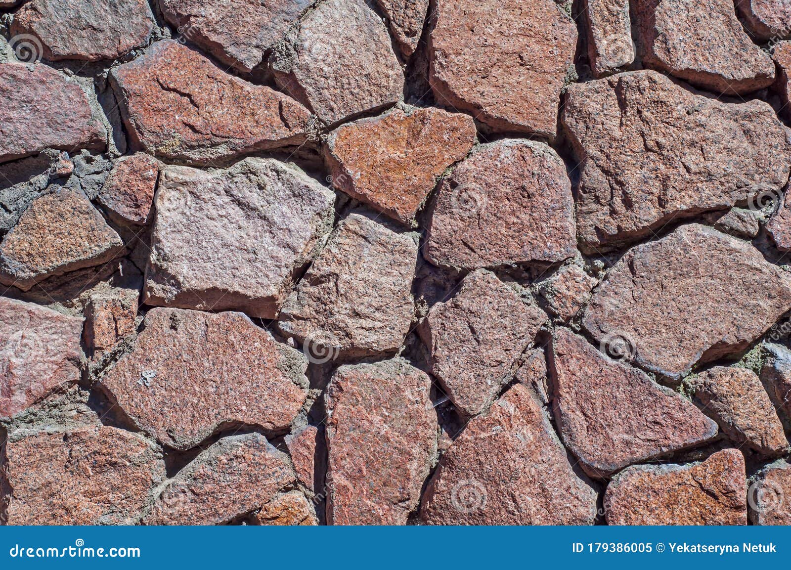 Wall of Large Flat Stones, with Different Colors and Sizes Stock Image ...