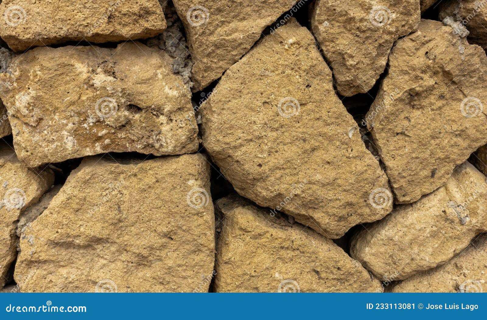 Wall of Large Irregular Stones. Background or Texture Concept Stock ...