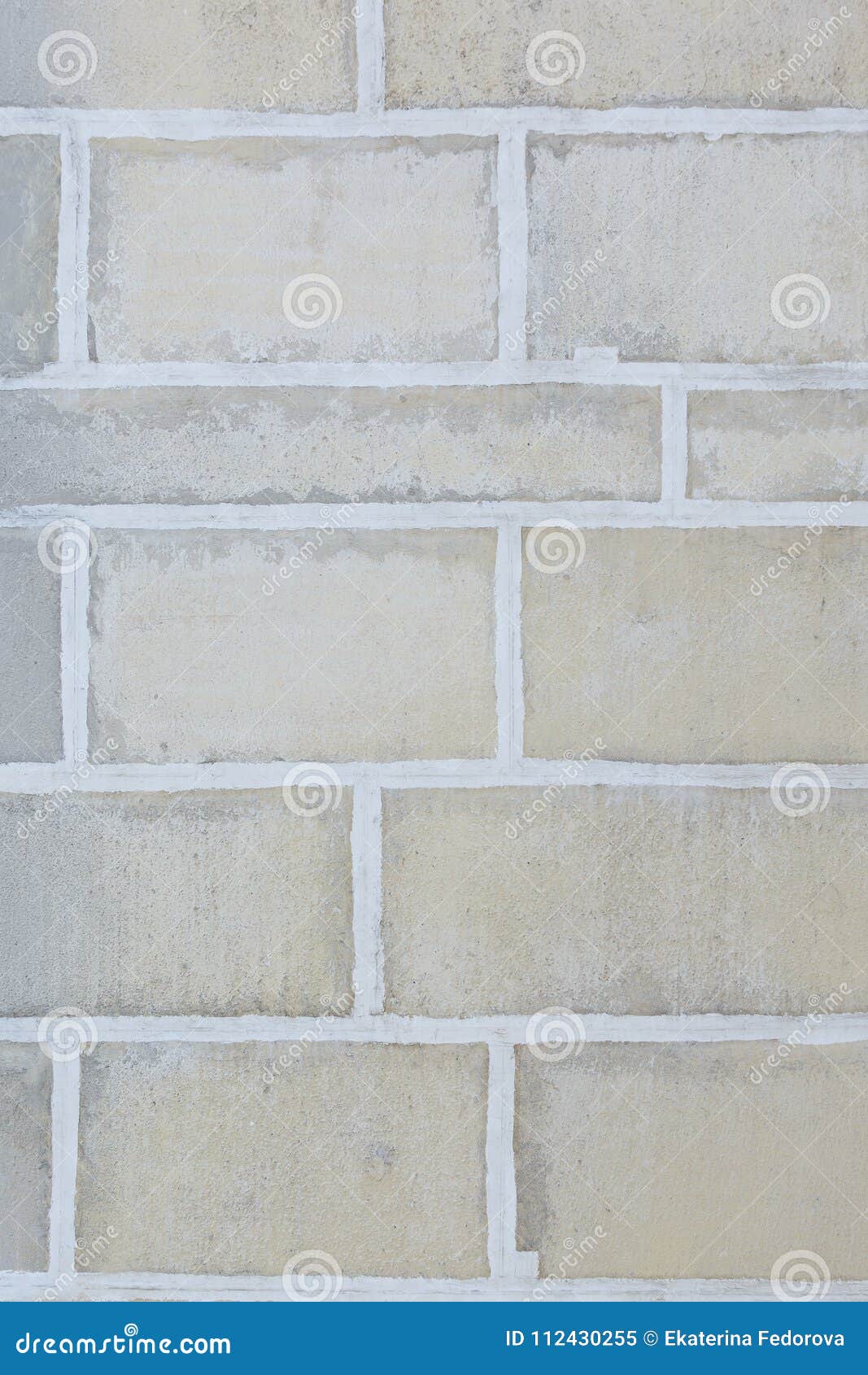 Wall of Large Stone Blocks. Big Beige Bricks. Beautiful Background ...
