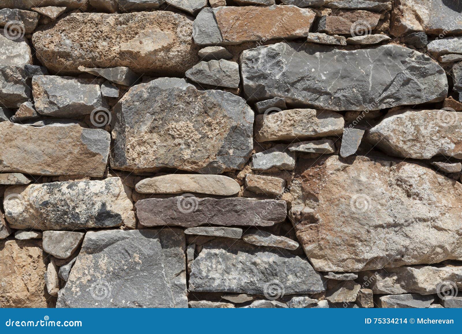 Wall from Large Stone Textured Basalt. Good Background for Wallpaper ...